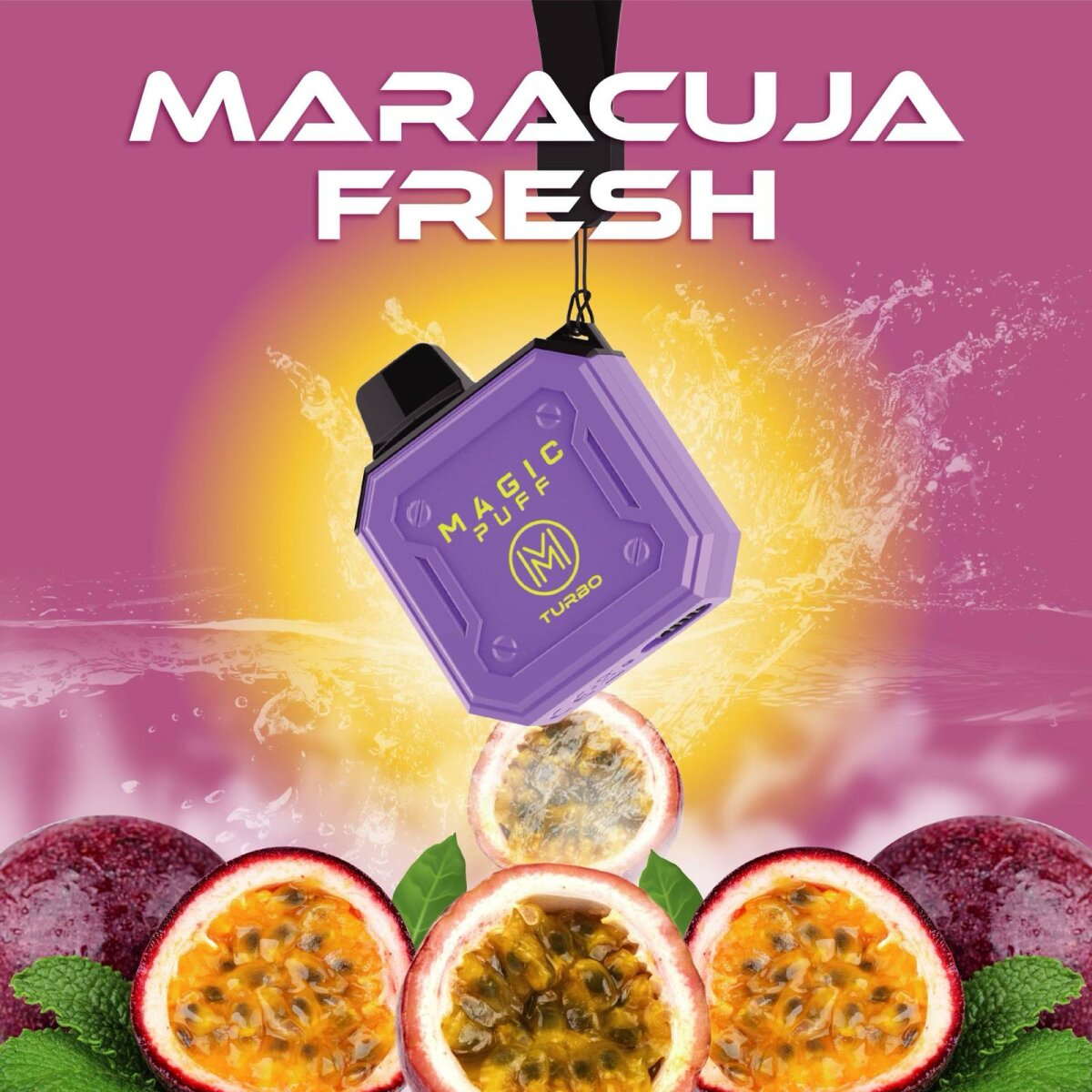 Maracuja Fresh von Magic Puff Turbo | bis zu 800 Puffs - 20mg/ml, 7,90